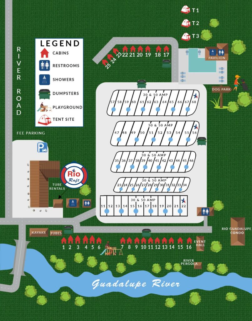 Guadalupe River Cabins - 1 to 3 Bed Cabin Rentals in New Braunfels